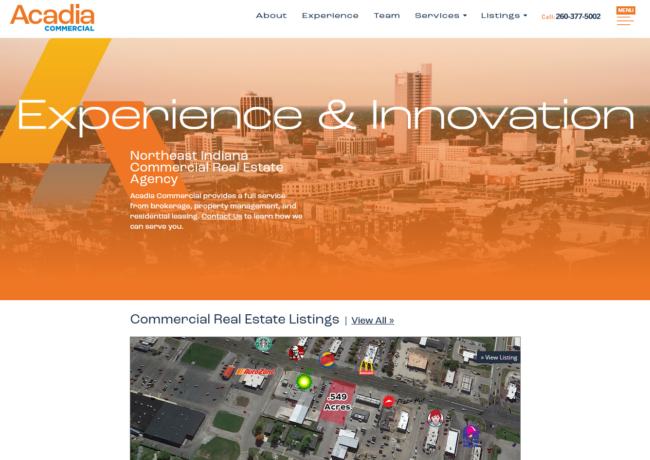 Acadia Commerial Real Estate | Experience & Innovation - Northeast Indiana
